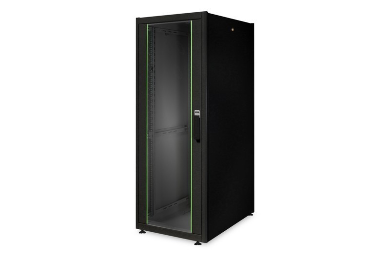 Rack DYNAmic BASIC 32U 600x800, usa fata din sticla, panouri laterale ...